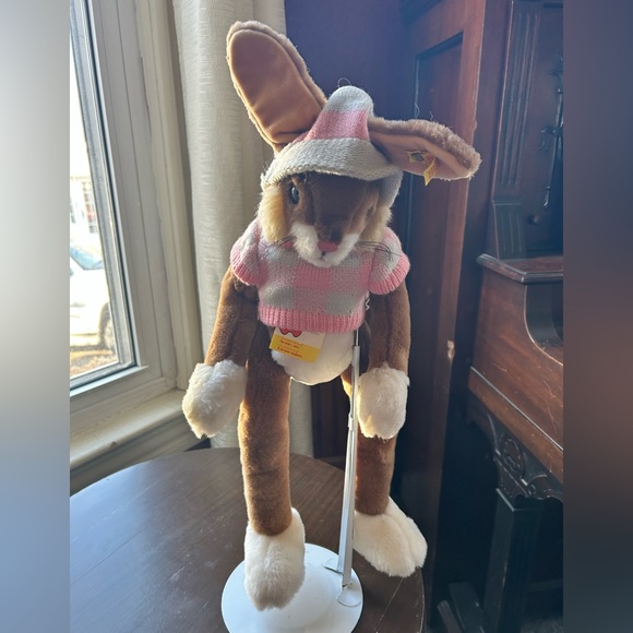 steiff | Toys | Vintage Steiff Rabbit And Stand Stuffed Easter ...